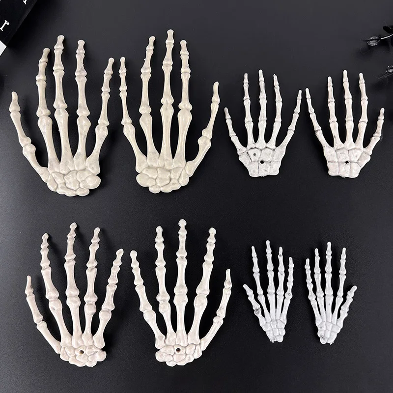 1Pair-Halloween-Skeleton-Hand-Claw-Realistic-Life-Size-Skeleton-Hands ...