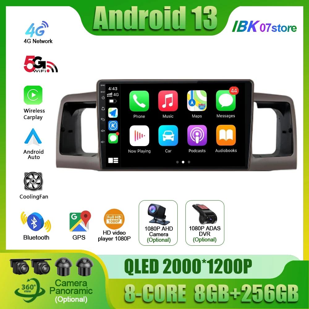 For-Toyota-Corolla-2003-2005-e12-E130-e120-2000-2004-Car-Radio-Multimedia-Video-Player ...