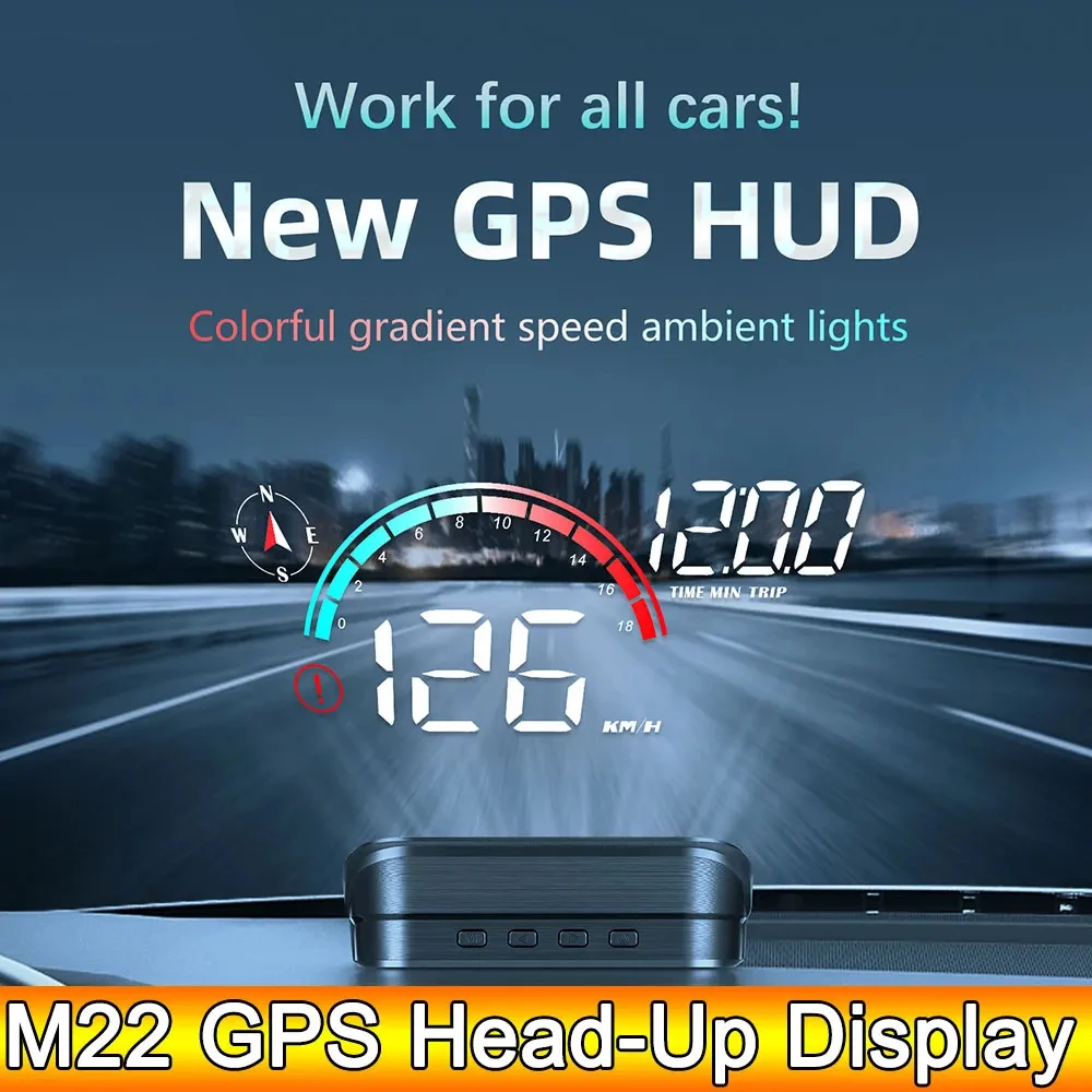 Car Head Up Display GPS HUD LCD Projection On Glass Car Speed Meter ...