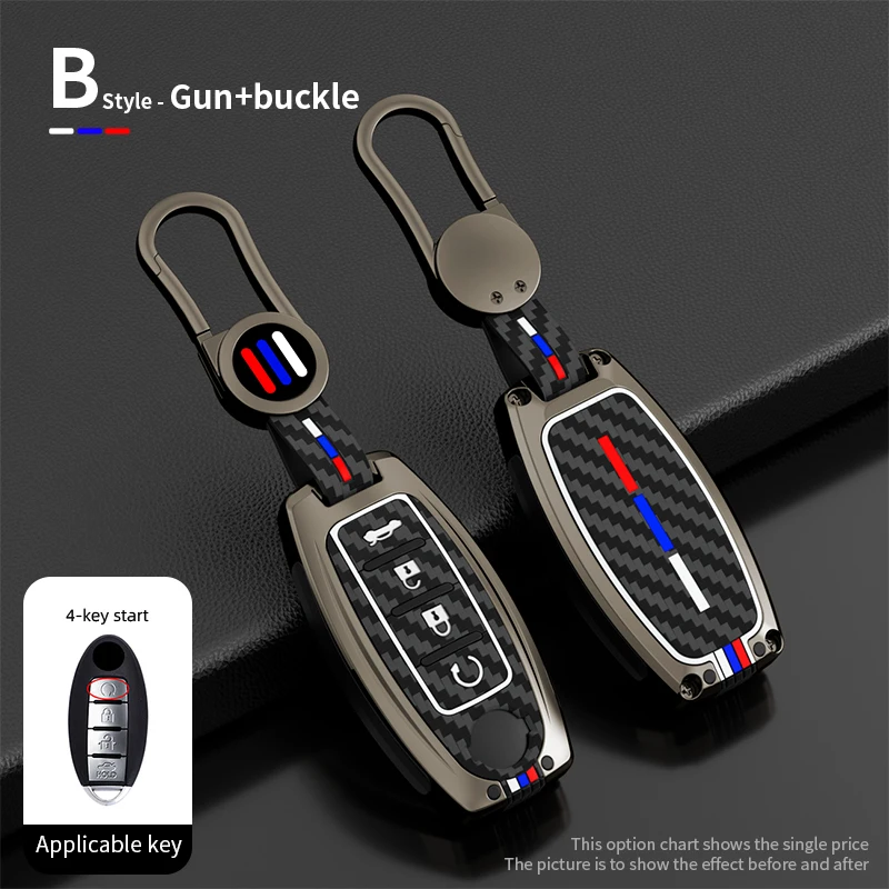 Car-Zinc-Alloy-Key-Case-Holder-Chain-For-Nissan-Versa-Maxima-Rogue ...