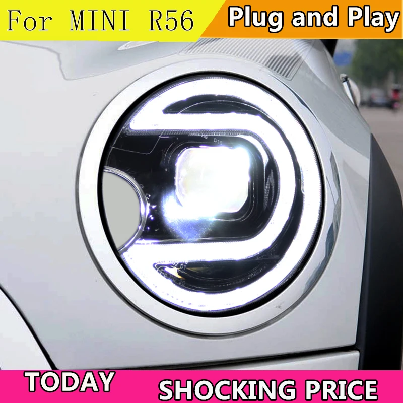 Car-Styling-for-MINI-R55-Headlights-2007-2013-R56-LED-Headlight-DRL-LED ...