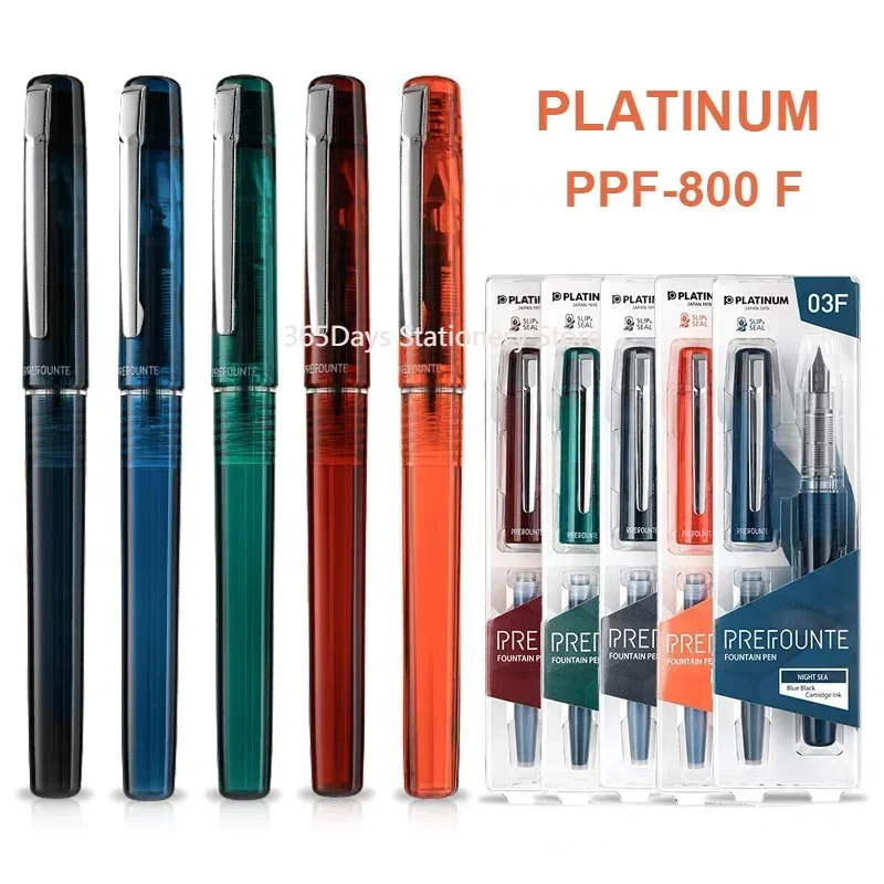 Original PLATINUM Fountain Pen PREFOUTE PPF-800 Resin Pen Nib Ink ...