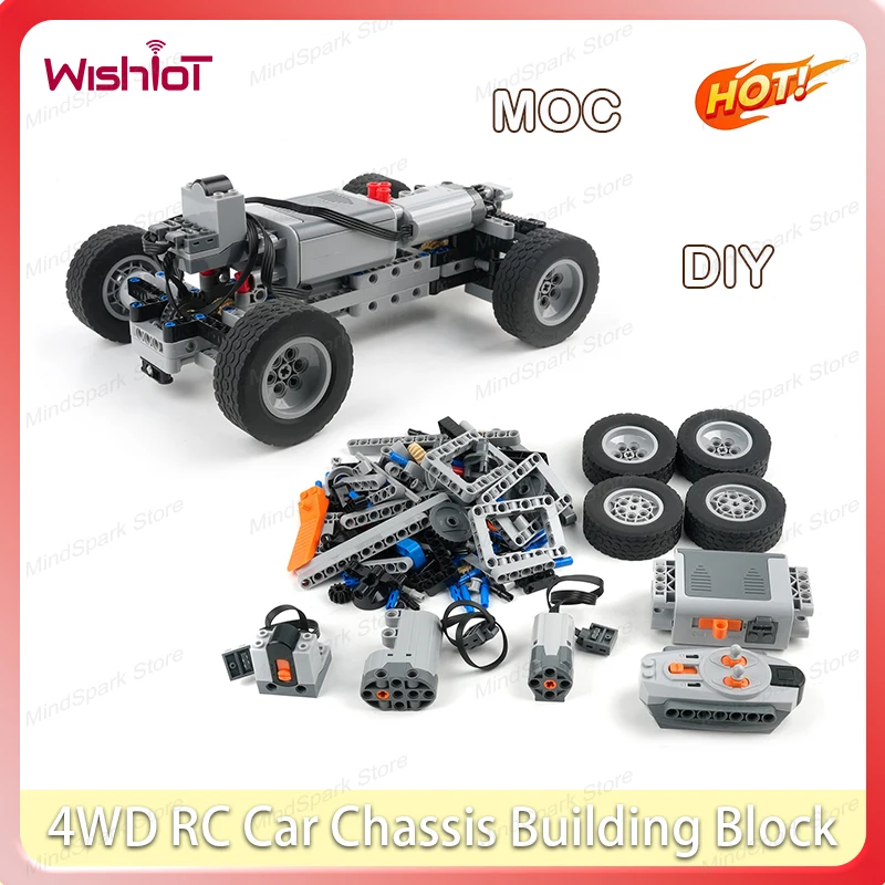 4WD RC Car Chassis Building Block with Electric Function Set/Chassis ...