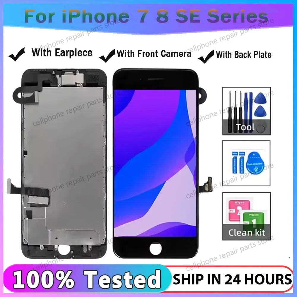 Official Original Screen Glass Replaced for iPhone 7 8 Plus SE 2020 SE2 ...