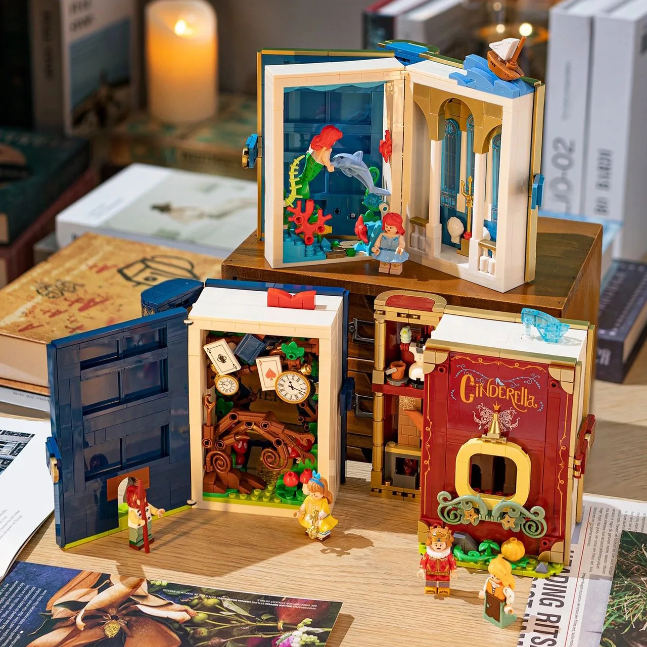 Disney-Princess-Bell-Cinderella-Mermaid-Compatible-Building-Blocks ...