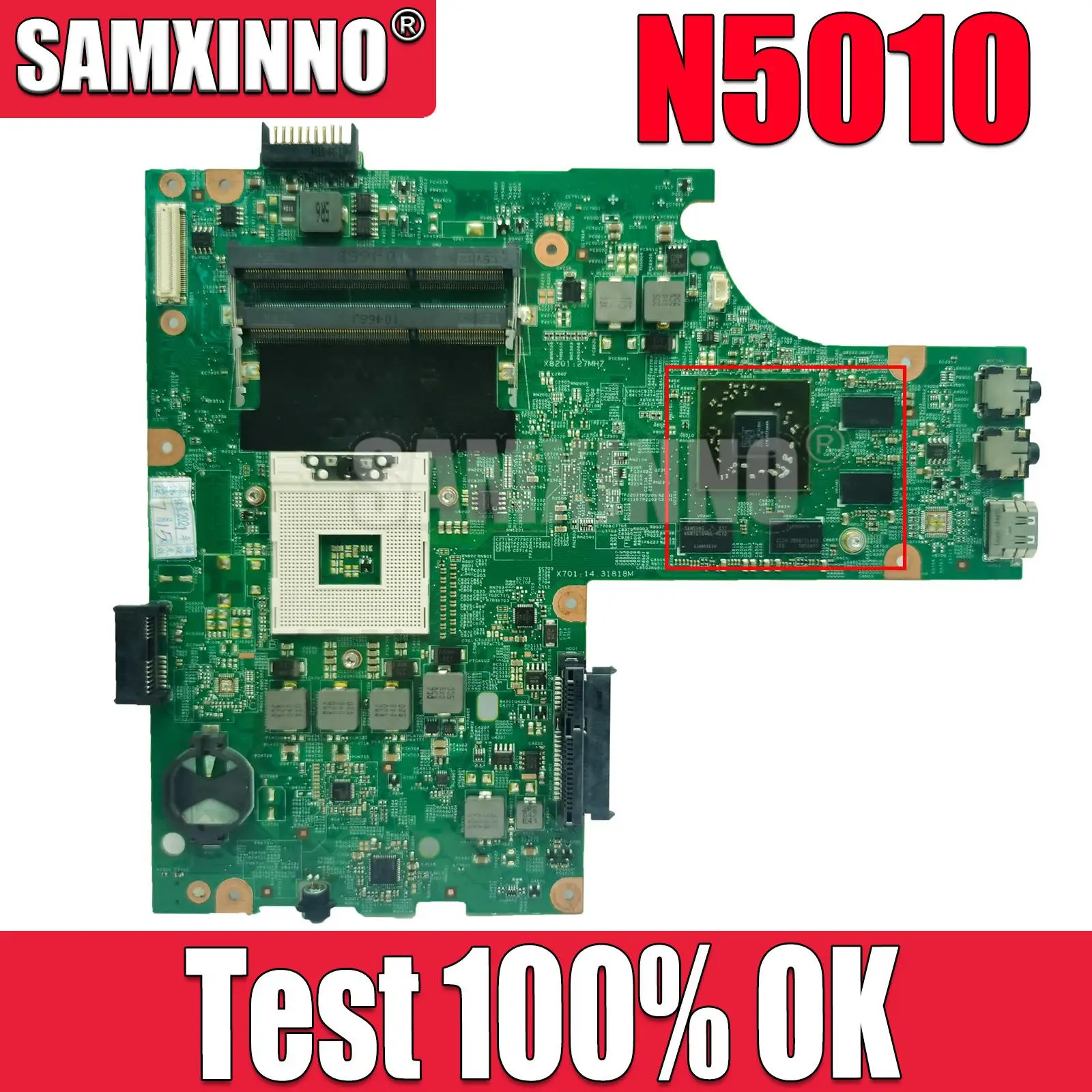 For-DELL-Inspiron-N5010-Notebook-Mainboard-09909-1-HM57-216-0774007 ...