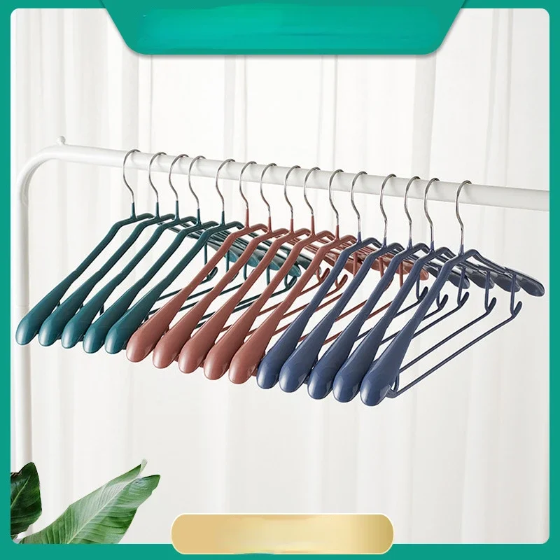 10pcs-Impregnated-plastic-non-slip-wide-shoulder-seamless-clothing-rack ...