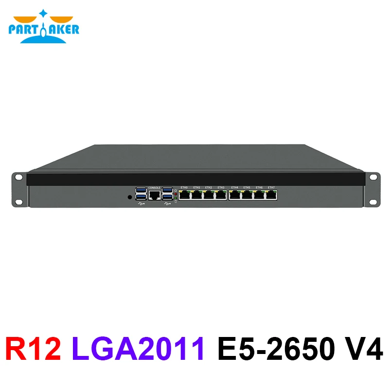 Partaker R12 1U Rackmount Firewall Server Intel Xeon E5 2650 V4 8x 2.5G ...
