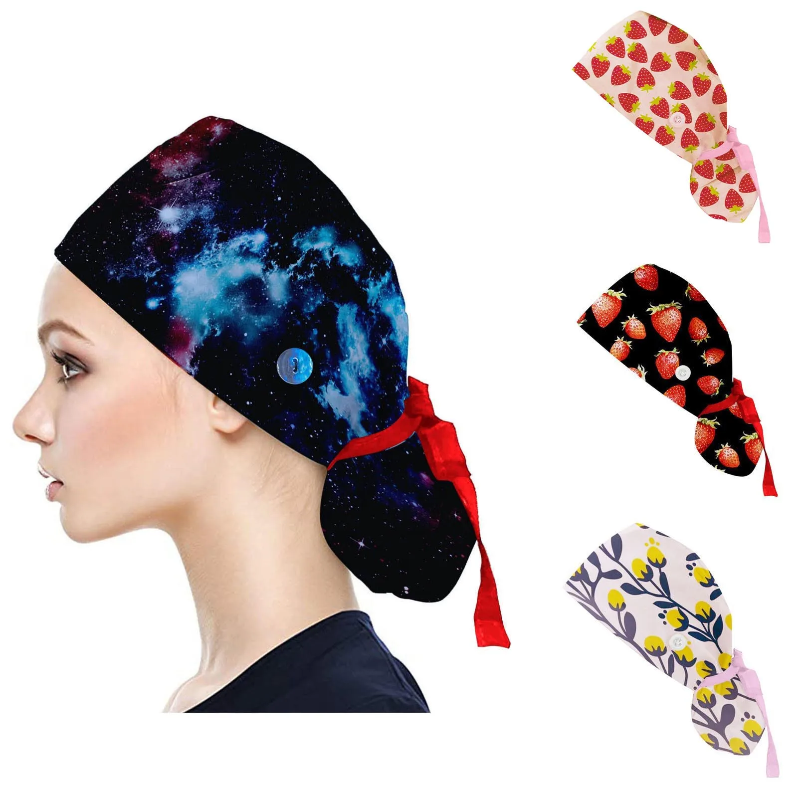 Anti-hair-Loss-Working-Cap-Hair-Cover-Caps-Sanitary-Universal-Tie-Back ...