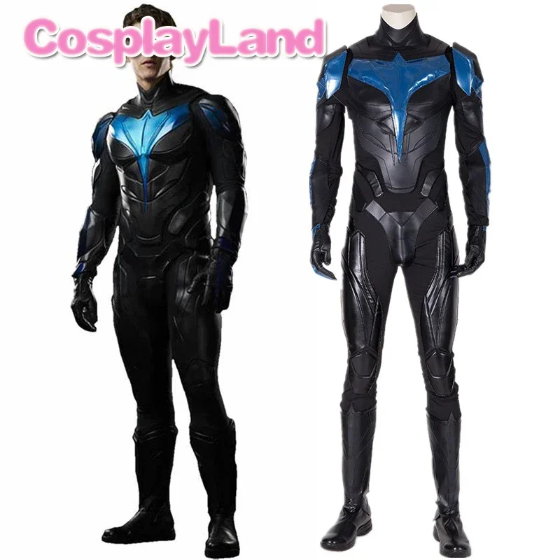 Titans-Nightwing-Dick-Grayson-Costume-Halloween-Cosplay-Superhero ...