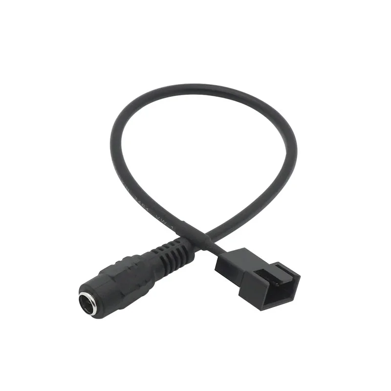 DC 5.5*2.1 mm Female 1 to 1 2 3 4 12V 4Pin PWM Fan Adapter Power Supply ...