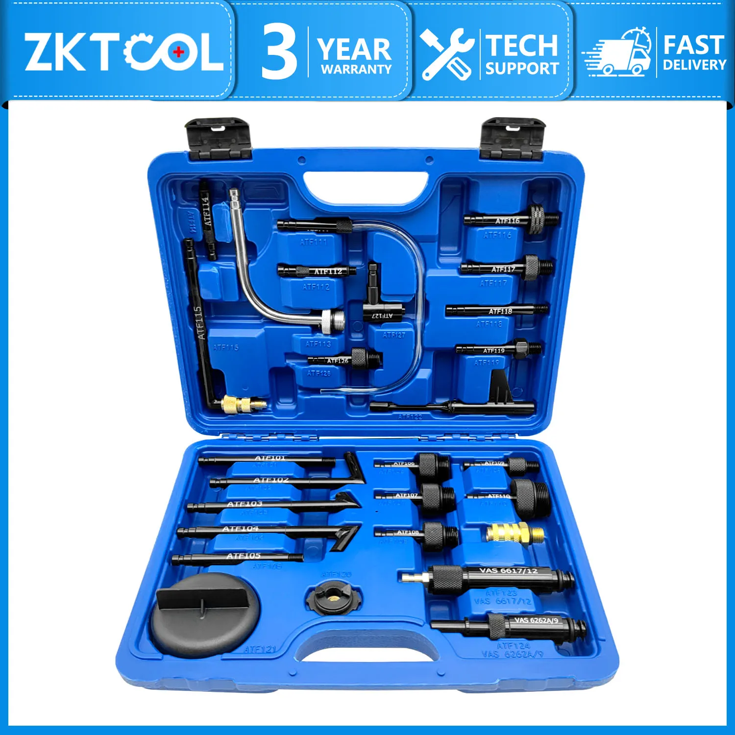 27PC gearbox automatic fluid oil filler adapter, ATF adapter set for ...