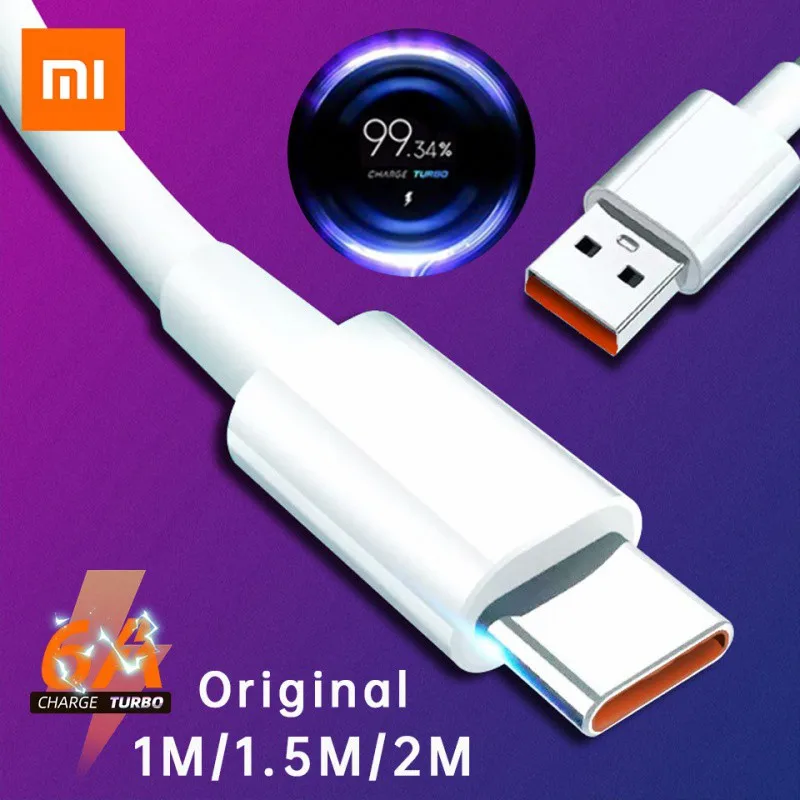 Original-Xiaomi-USB-Type-C-Cable-Phone-Turbo-Charger-6A-USBC-Fast ...
