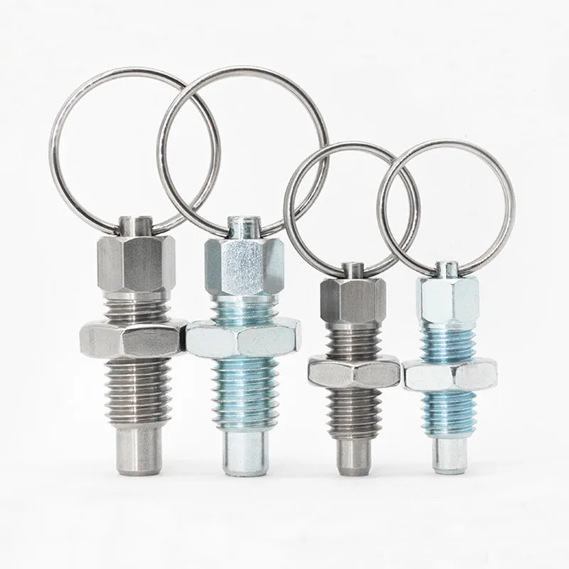 10pcs Pull Ring Indexing Plungers Knob M6 M8 M12 M16 Spring Plungers with Nut for Moulds ...