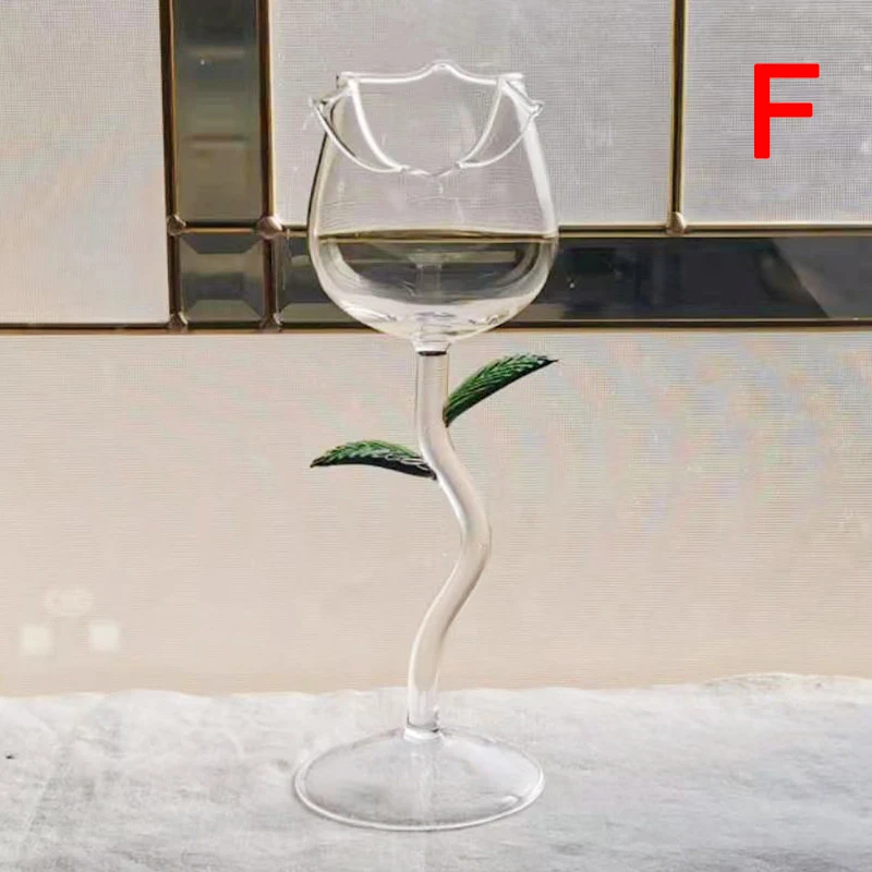 Rose-Flower-Shape-Wine-Glass-Cup-Fancy-Red-Wine-Goblet-Wine-Cocktail ...
