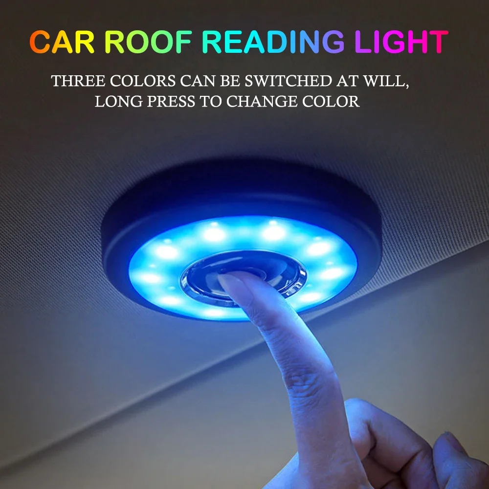 Led-Car-Interior-Atmosphere-Light-Touch-Type-Night-Light-Car-Ceiling-Light-Car-Interior-Reading ...
