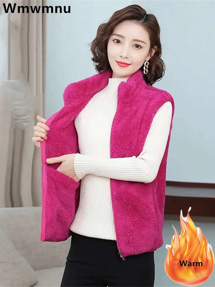 Fall-Winter-Plush-Vests-Jackets-Women-Casual-Thick-Warm-Sleeveless ...