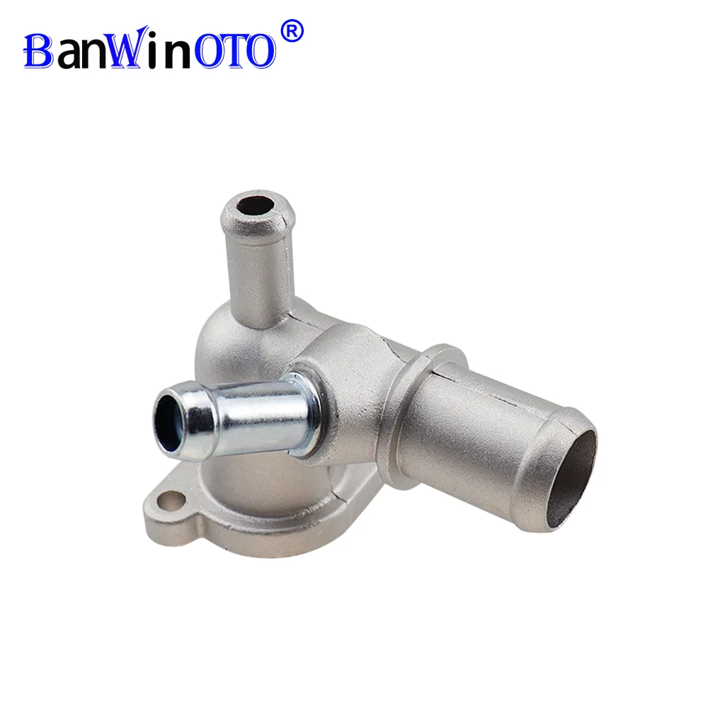 Auminum-Thermostat-Housing-Cover-Engine-Coolant-Water-Flange-Pump ...