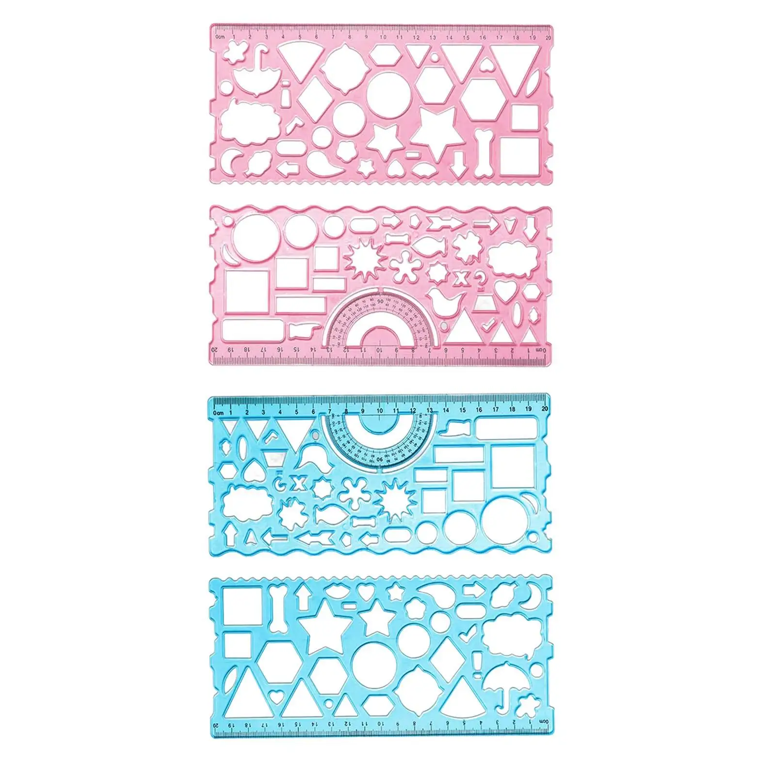 Geometric-Ruler-Multifunctional-Stencils-Drawing-Template-for-Kids ...