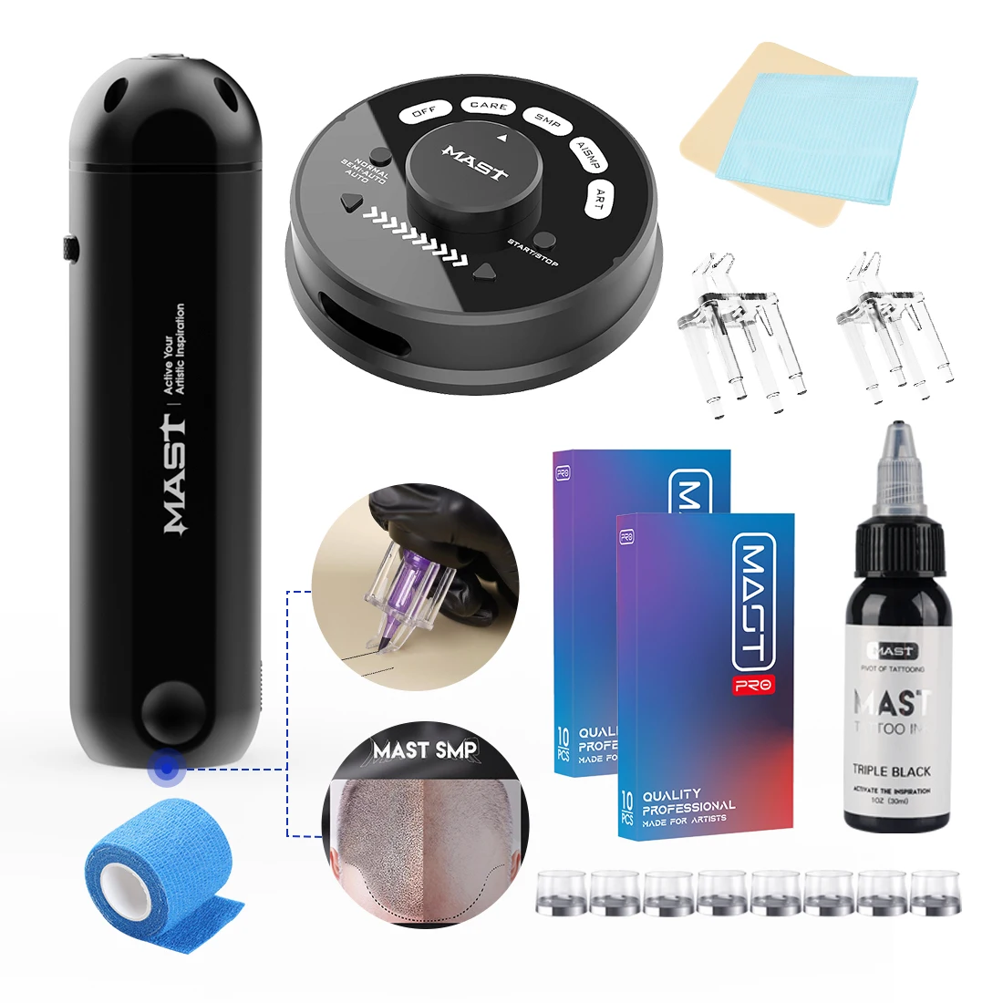 Mast-SMP-Permanent-Tattoo-Makeup-Machine-Kit-With-Mast-Pro-Cartridge ...