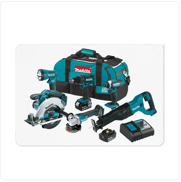Makita XT610 18V LXT LithiumIon Kit combinado inalámbrico de 6 piezas ...