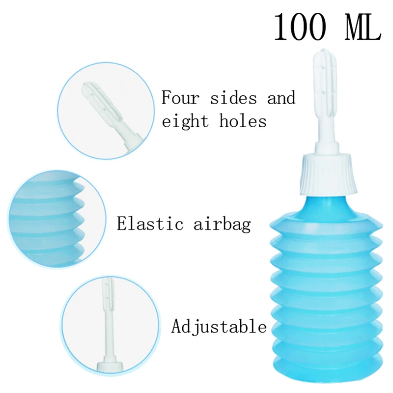 100ML-Reusable-Vaginal-Anal-Douche-Retractable-Wash-Anal-Cleaning-Anus ...