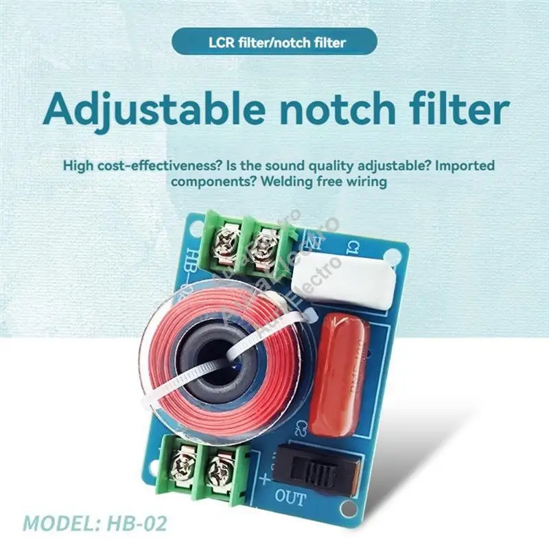 Adjustable LCR Notch Filter Hifi Audio Trapper Filter For 4~8Ω 6.5-Inch ...