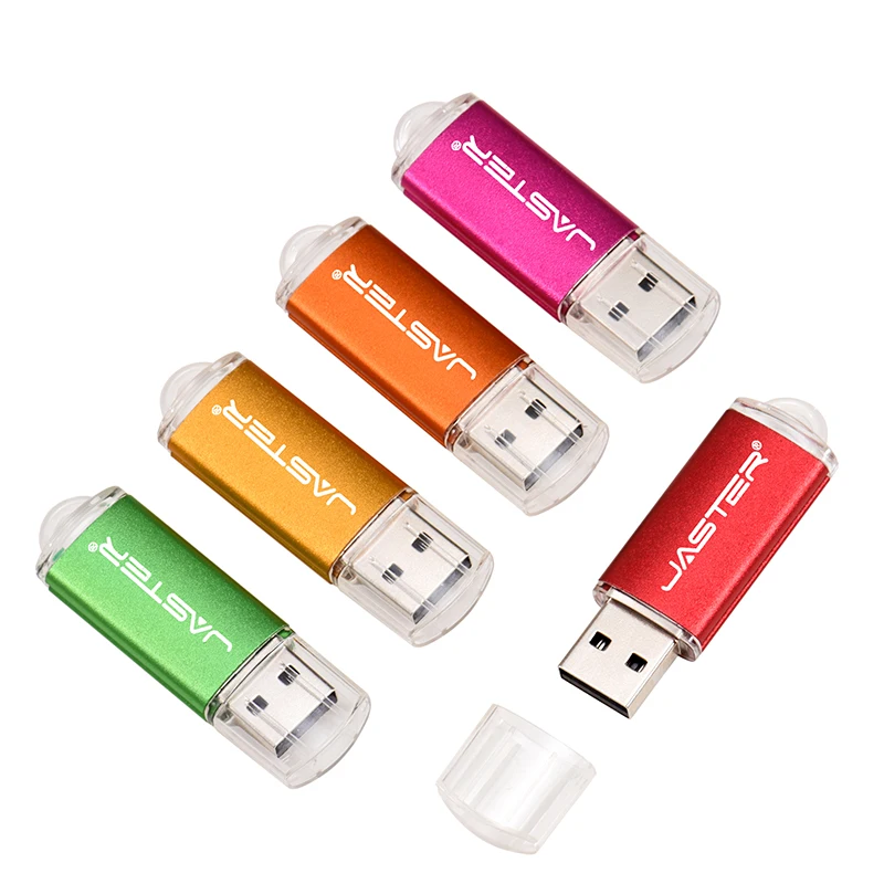 JASTER-New-Portable-USB-Flash-Drives-Metal-Pen-Drive-With-Key-Chain ...