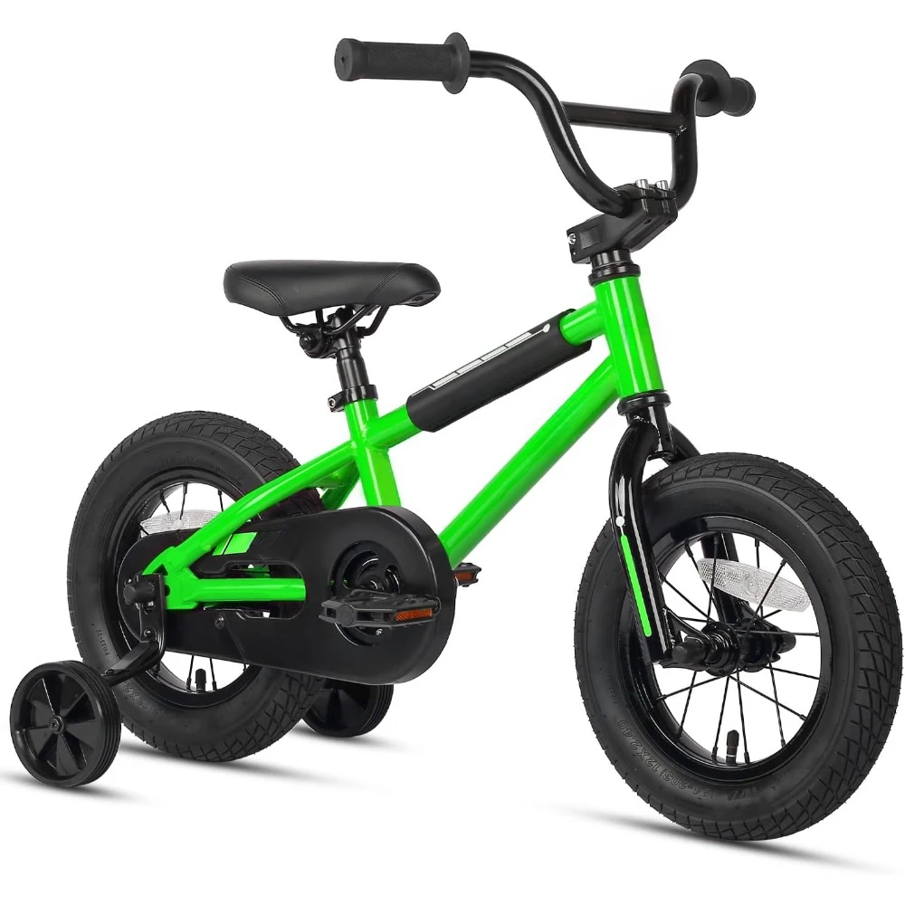 12-Inch-Kids-Bike-BMX-Style-Bicycle-with-Training-Wheels-Coaster-Brake ...