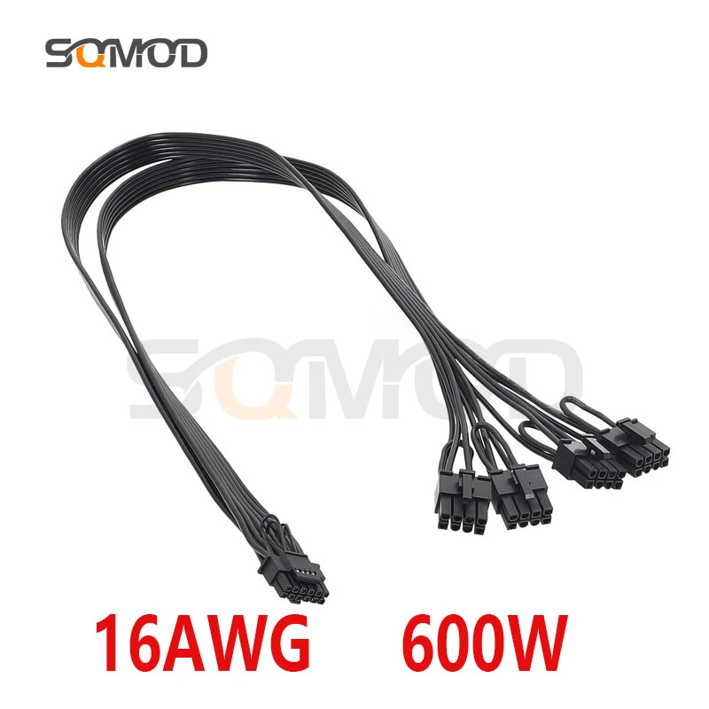 New 4 * Cpu 8-pin To 16 Pin Male Pci-e 5.0 12vhpwr Rtx 4090 For Corsair ...