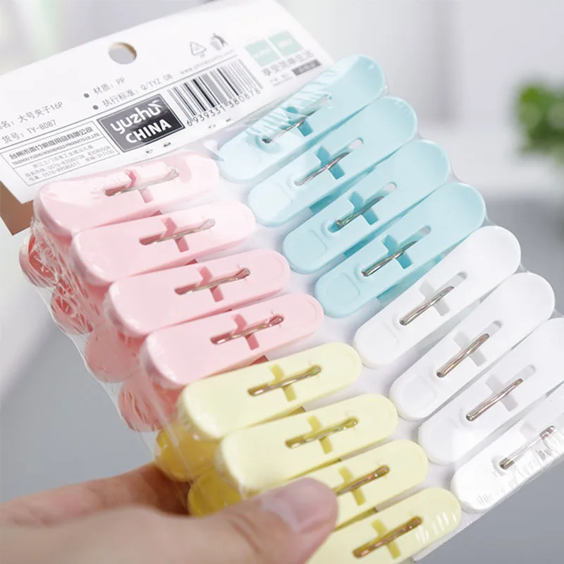 Plastic-Clothespins-Multifunctional-Laundry-Clips-Windproof-Photo-Clips ...