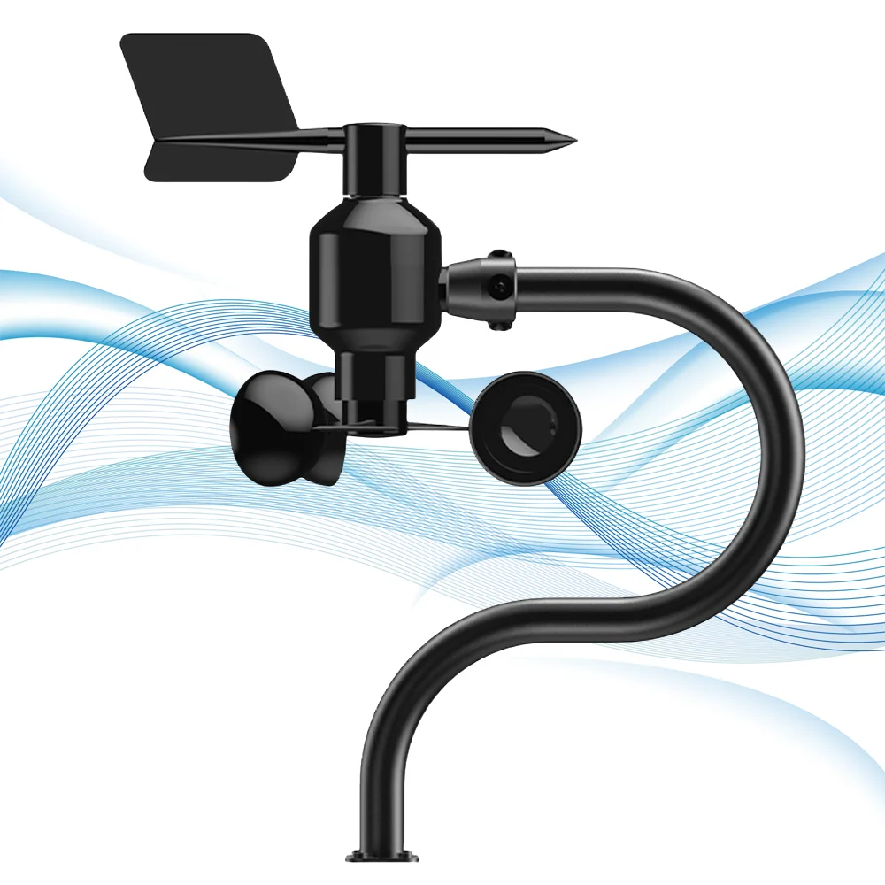 0-60m/s Wind Speed Sensor Polycarbon 360° Wind Direction Transmitter ...