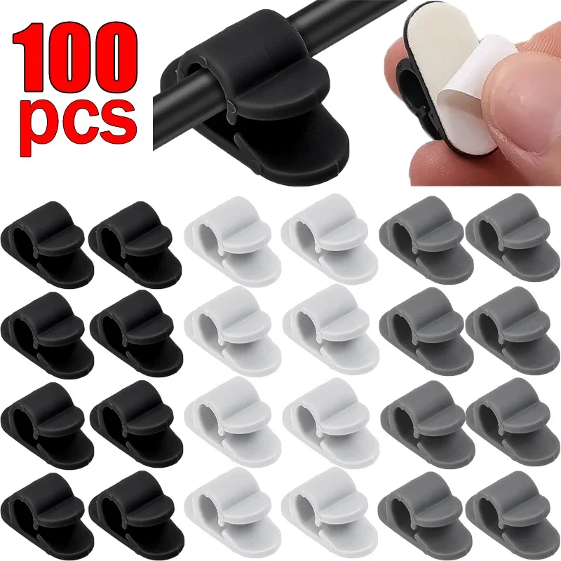 100-5PCS-Self-Adhesive-Cable-Clips-Wall-String-Light-Hanging-Holder ...