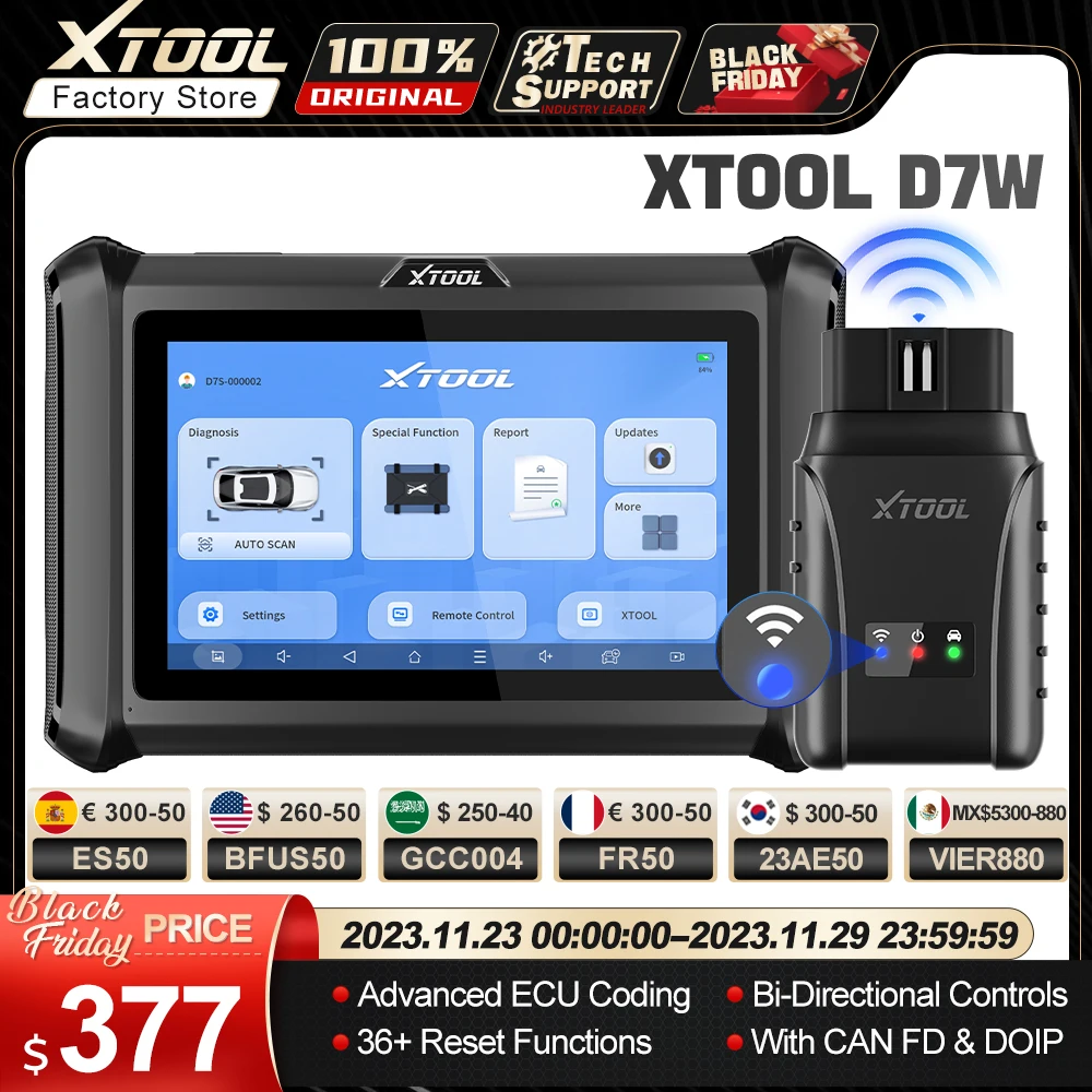 XTOOL-D7-D7S-D7W-WIFI-Wireless-Connect-Car-Diagnostic-Tool-ECU-Coding ...
