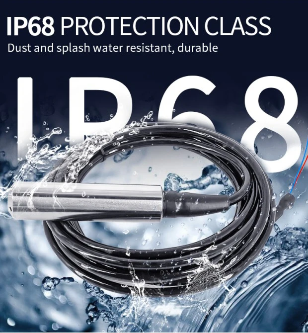 Submersible Water Level Sensor Transmitter 4 20ma 0-10V RS485 Liquid ...