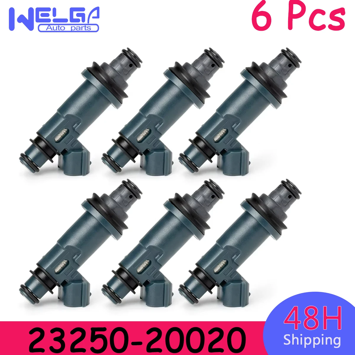 6PCS OEM 23209-20020 Fuel injector for Toyota Avalon Camry Highlander ...