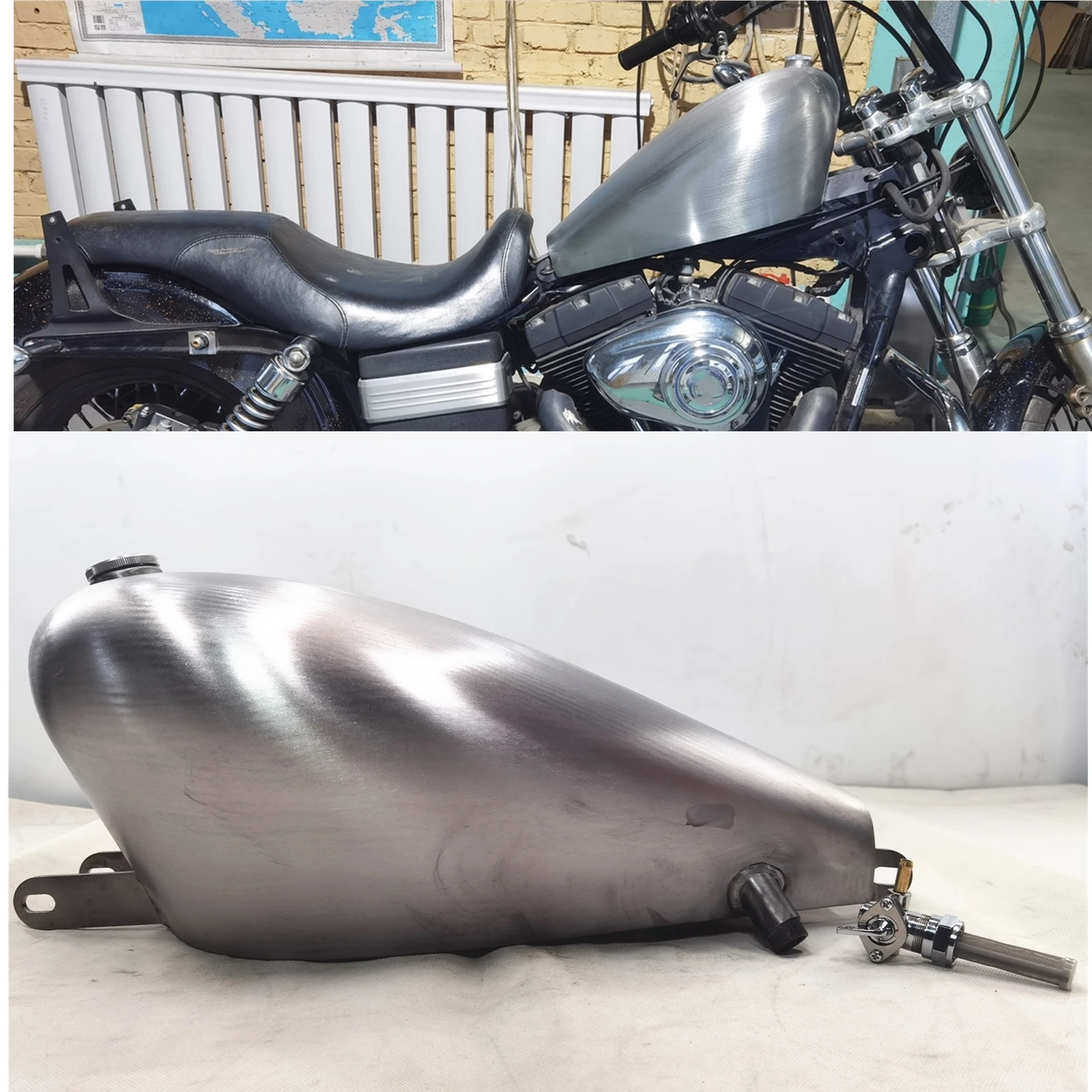 Motorcycle-Petrol-15-L-Gas-Tank-with-Cap-Gasoline-Oil-Box-Can-For ...