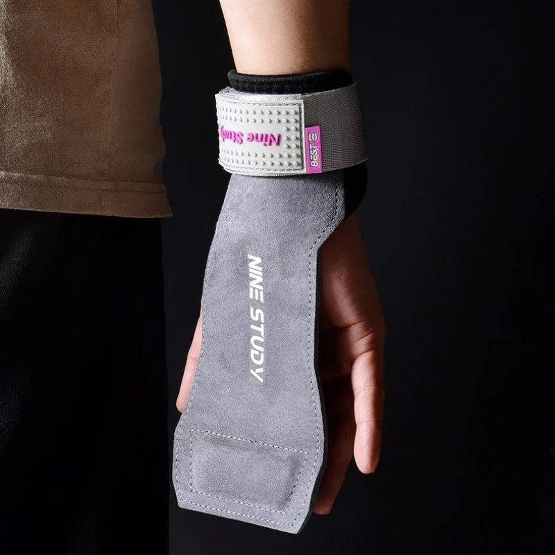 Cowhide-Hand-Protector-Fitness-Gloves-for-Weightlifting-Horizontal-Bar ...