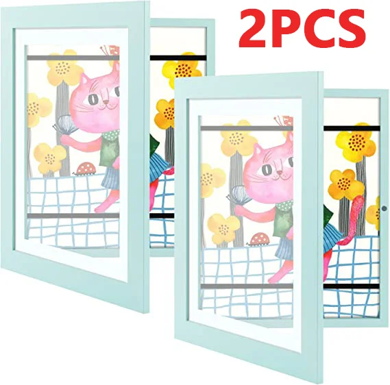 Children Art Frames For A4 Magnetic Front Open Changeable Kids ...