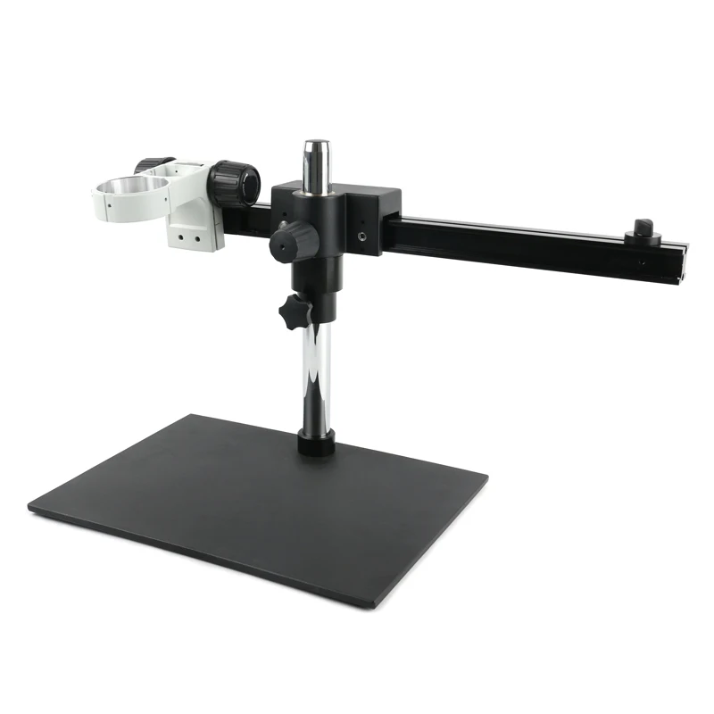 Guide Rail Boom Arm Microscope Stand Guide Adjustable 76mm Ring Focus ...