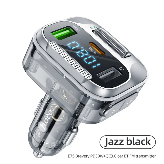 HOCO Transparent Bluetooth FM Transmitter for Car Wireless FM Radio ...