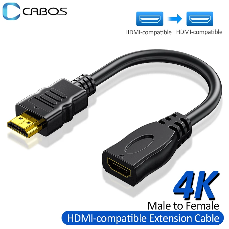 4K-HDMI-compatible-Extension-Cable-Adapter-Male-to-Female-Connector ...