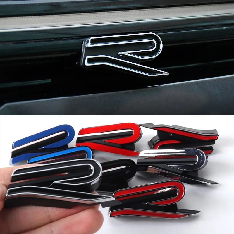 New-R-Emblem-Car-Front-Grille-Sticker-Accessories-For-Volkswagen-VW-GTI ...