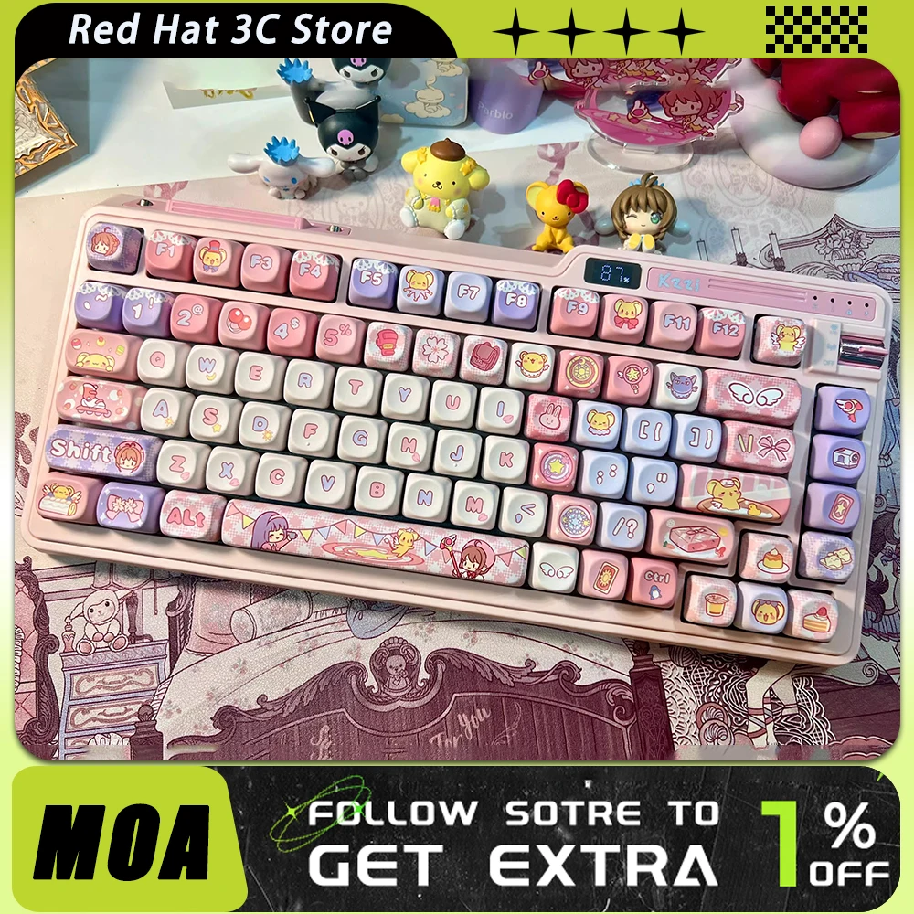 Cardcaptor-Sakura-Key-Cap-Moa-Cherry-Profile-142-Keys-Anime-Cute ...