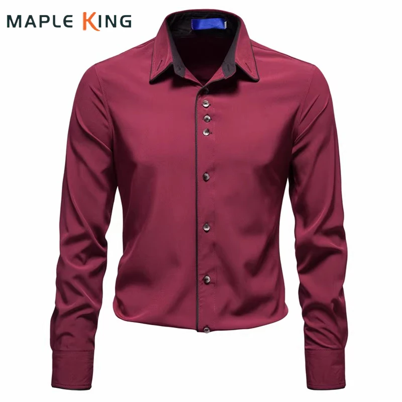 Business-Elegant-Dress-Shirt-for-Men-Luxury-Designer-Vinatge-Social ...