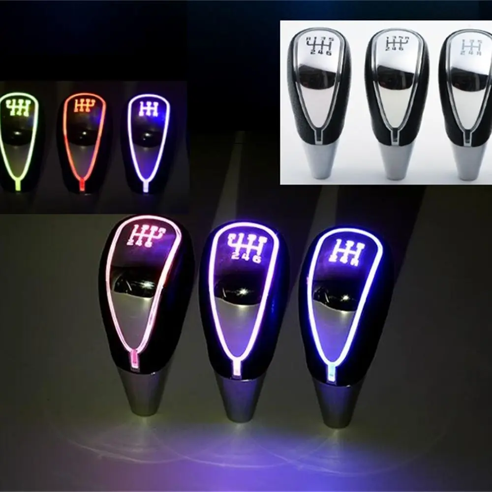 7-Colors-Changes-Activated-Car-Gear-Shift-Knob-5-6-Speed-LED-Handball ...