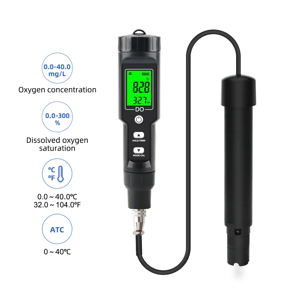 Professional-DO9100-Dissolved-Oxygen-Meter-Digital-DO-Test-Water ...