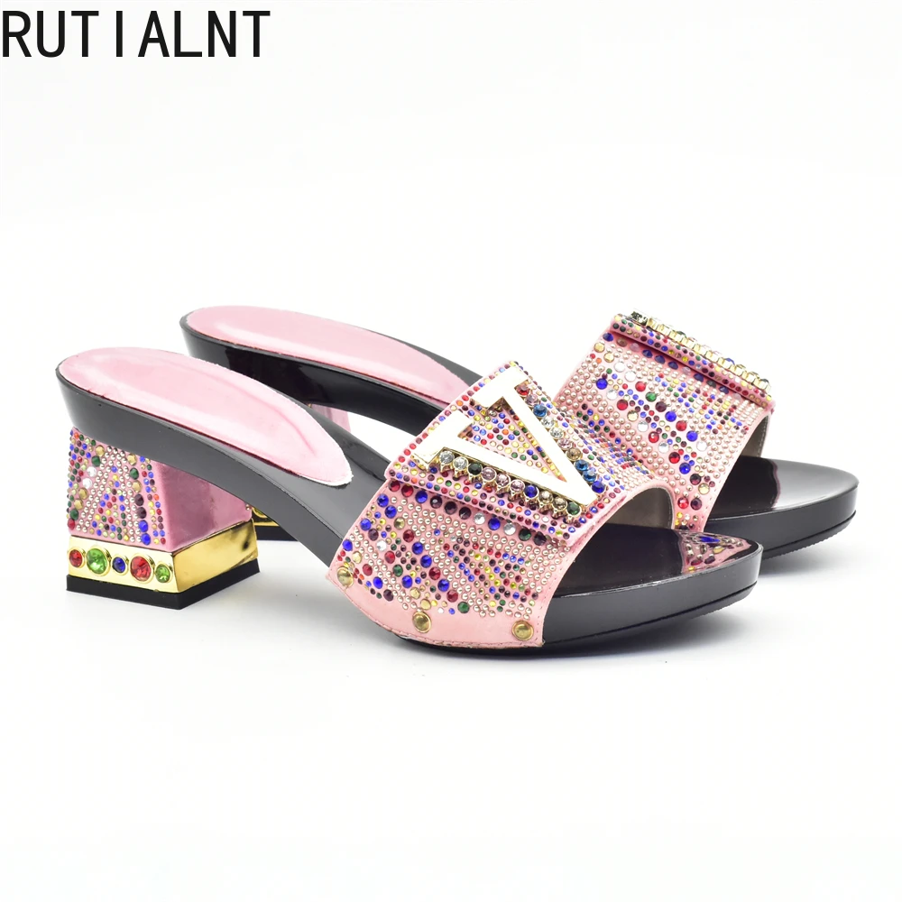New-Design-African-Slippers-Summer-High-Heels-High-Quality-African ...