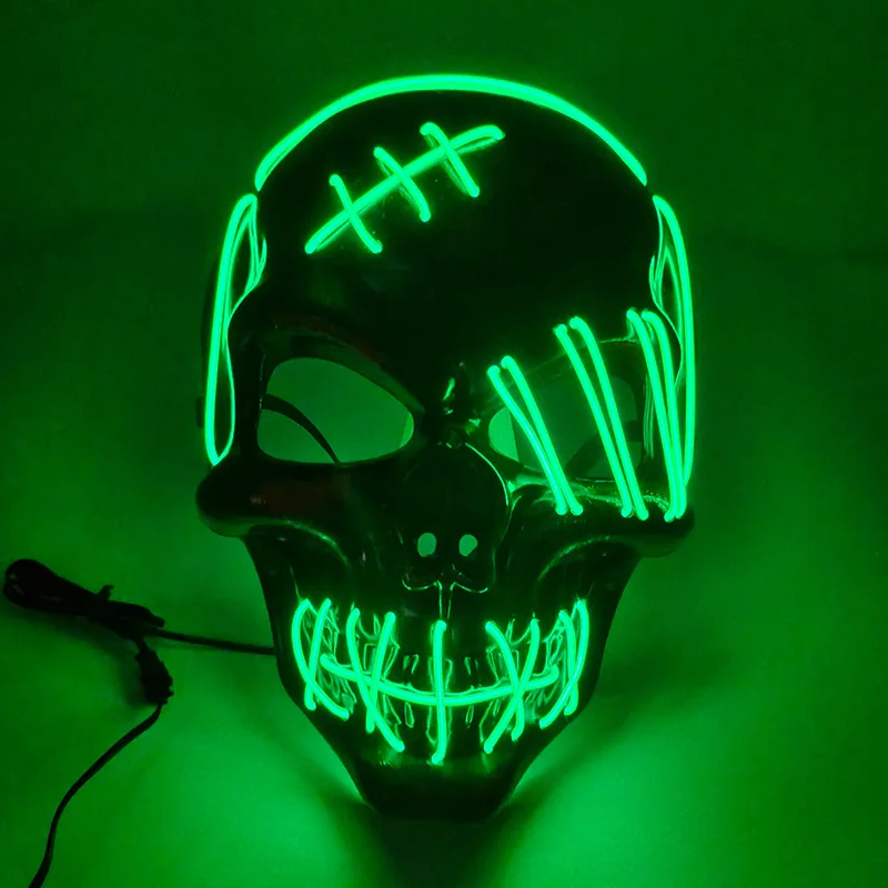 Halloween-Scary-Light-Up-Mask-LED-Glowing-Skull-Mask-Full-Face-Neon ...