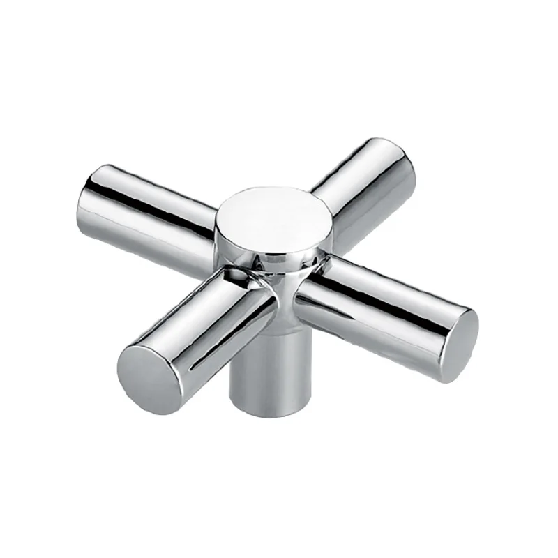 Cross Faucet Handle Knob Zinc Alloy Handwheel Universal Hot Cold Sink ...